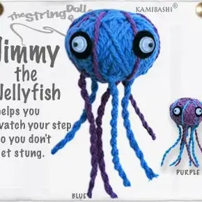 Jimmy the Jellyfish String Doll Keychain - Friends Of Cabrillo Aquarium